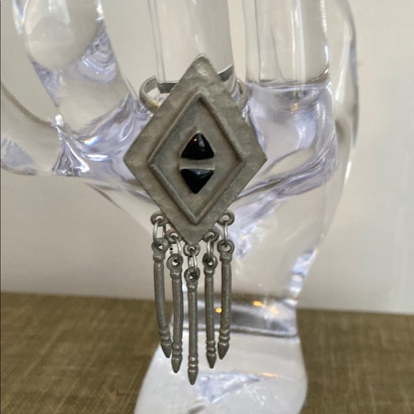 Jewelry | Vintage Industrial Diamond Shape Funky Metals Size 7 Ring ...